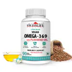 Buy Swisslife Forever Omega 3 Veg Capsules Vegan Omega 3 6 9 Capsules for Men & Women | Flaxseed ...