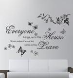 Buy Sticker Studio Vinyl Butterfly Text Wall Sticker 60 cm X 91 cm ...