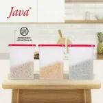 Buy JAVA - 2000 ml Plastic Grocery Container (Pack of 3, Red) Online at ...