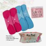 Buy Re:pad Reusable Sanitary Pads for Women - Pack of 4 (2 Maxi Pink ...