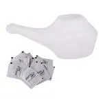 Buy HealthAndYoga QwikFlo Travel Neti Pot - Nasal Wash - White + 10 ...