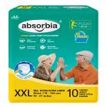 Buy Absorbia Adult Diaper Pant Style Size XXL (10 Pcs) Waist Size 110 ...