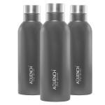Buy AQUENCH STEP set of 3 Stainless Steel Colored Fridge Water Bottle ...