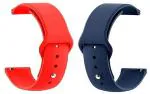 Buy Black Lovies Blue, Red Silicon Smart Watch Strap For Firebolt Terra ...