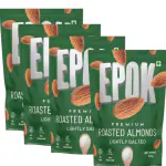 Buy EPOK PREMIUM CALIFORNIA ROASTED AND SALTED ALMONDS, 800G (200G X 4 ...
