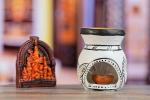 Buy HAUS FABULA Handmede White Terracotta Oil Diffuser And Durga Idol Set Online at Best Prices ...