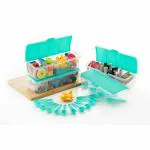 Buy HARISHREE 4 IN 1 Plastic Masala Box for Kitchen Dabbe Transparent ...