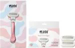 Buy PLUSH Body Razor & 2 Replaceable Cartridges with Lubricating strip ...