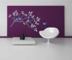 Buy Decor Villa Blue tree Wall Sticker & Decal (PVC Vinyl,Size-58 Cm X ...