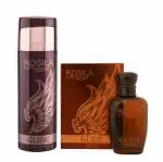 Buy Rosila Deodorant and Perfume Combo for All Day Freshness Toxin Free, Afeem Black Body Spray ...