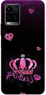 Buy Zepboom Vivo T1X, V2143 Pink Plastic Princess Crown Printed Dual ...