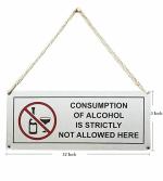 Buy THW Stainless Steel Hanging & Self Adhesive Consumption of Alcohol ...