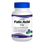 Buy Healthvit Folic Acid 5Mg For Heart Health (Set Of 60) Online at ...