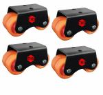 Buy THS Standard Delrin Bearing Fix Castor Wheel 30 mm (Pack of 4 ...