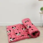 Buy Pillowking Pink Mickey Mouse Mattress Foldable Soft Cotton Filled ...