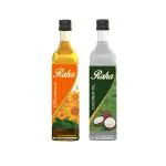 Buy Raha Sunflower oil 1ltr and Coconut oil 1ltr Pet bottle - Pack of 2 ...