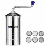 Buy UNLOCK Stainless Steel Kitchen Press Sev Samcha with 6 Different ...