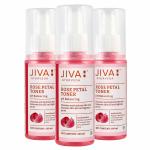 Buy JIVA AYURVEDA Rose Petal Natural Water - Natural Toner for All Skin Types - Balances pH ...