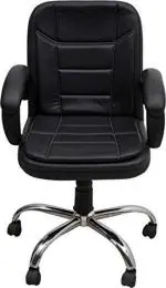 Buy Mezonite Mid Back Office Desk Chair Leatherette Ergonomic with ...