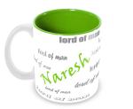 Buy Jiya EnterpriseTuelip Green Ceramic Customize Name Naresh Tea And Coffee Mug - 350 ML Online ...
