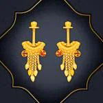 Buy arch fashion Traditional Gold Platted Maharashtrian Bugadi Earrings ERG2118 Online at Best ...
