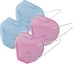 Buy Rockjon Pink, Blue Birde N95 Mask Filter Pro 5 Layers Triple ...