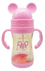 Buy Te Quiti Pink Plastic Leakproof Durable BPA Free Non-Toxic Baby Sipper With Straw 310ml ...