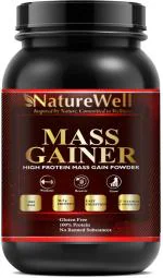 Buy Naturewell Mass High Protein Weight Gainers - Chocolate, 2500 Gram ...