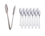 Buy First Front Stainless Steel Momo Tong with Stainless Steel 12 Pcs ...