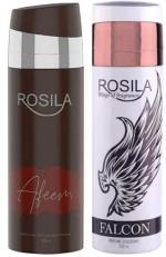 Buy Rosila Afeem Deodorant, Falcon Deodorant Spray, 200 Ml Each (Pack Of 2) Online at Best ...