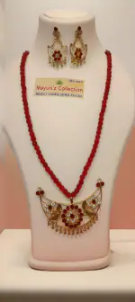 Buy MAYURI'Z COLLECTION_Assamese Traditional Necklace & Earring Set ...