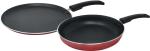 Buy Kreme Aluminium Nonsick Fry Pan, 24Cm And Flat Tawa, 25Cm (Combo Of ...