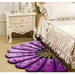 Buy RYLIE Anti Slip Polyester Half Sun Flower Shaped Shaggy Door Mat ...