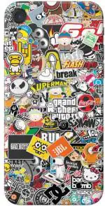 Buy Orgic India Apple Iphone Xr Sticker Bomb Mobile Skin Online at Best ...