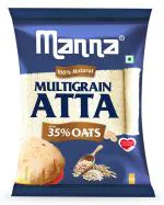 Buy Manna Multigrain Atta with 35% Oats | Diabetic Friendly Atta | 1kg ...