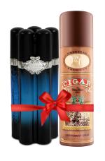 Buy Lomani Combo Pack (Cigar Blue Perfume + Cigar Body Spray) For Men ...