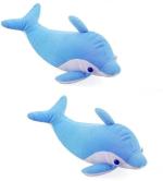 Buy Kashish Trading Company Soft toy blue dolphin set of -2, (25-30 ...