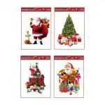 Buy Sticker Bazaar 5.5" by 9.4" Pack of 4 Christmas A4 Cutout Stickers ...