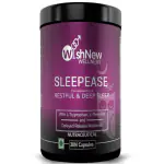 Buy WishNew Wellness SLEEPEASE | Restful & Deep Sleep Support | 30 Vegetarian Capsules Online at ...