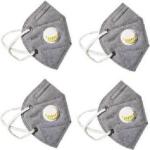 Buy Rockjon Grey Kn95 N95 Pollution Respirator Face Mask - Free Size ...
