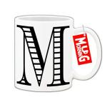 Buy Mug Morning M Letter Mug Coffee Mugs with Letter M M Alphabet Mugs ...