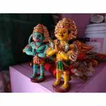 Buy Handcrafted Colorfl Wooden Kinhal Toy Of Lord Hanuman Garuda Idol ...