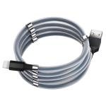 Buy Crysendo Black Self Winding Magnetic 3Ft Data Cable Online at Best ...