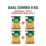 Buy Pink Delight Daal Combo | Arhar/Toor Daal 2 Kg | Moong Dhuli Daal 2 ...