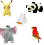 Buy Saubhagye Multicolor Elephant with 2 Baby , Rabbit, Panda, Pikachu ...
