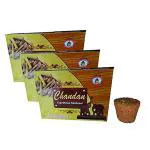 Buy MAHAVIR PERFUMERS Chandan Cups Dhoop Pack of 12 Ecah Packet contain ...