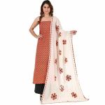 Buy Barmer Bazaar Women Ajrakh Print Salwar Suit Unstitched Dress ...