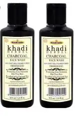 Buy Khadi Herbal Activated Charcoal For Deep Cleansing (Pack Of-2) Face Wash (420 ml) Online at ...