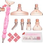 Buy Hasthip Pink 5D Diamond Painting Tool Kits With 1 Pen 6 Tips, Glue ...