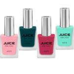 Buy JUICE ONE COAT NAIL PAINT COMBO CARDINAL RED - M08, LEMONADE - M09 ...